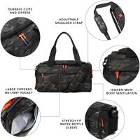 China Overnight  Water Resistant Gym Bag With Shoe Compartment 22L for sale