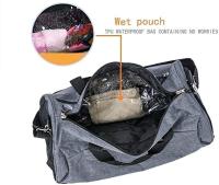 China Oxford Polyester Gym Sports Duffle Bags With Wet Pocket for sale