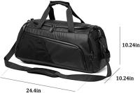 China Waterproof Sports Duffle Bags Travel Weekender Overnight Bag With Shoe Compartment for sale