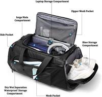 China Waterproof Sports Duffle Bags Travel Weekender Overnight Bag With Shoe Compartment for sale