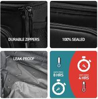 China Oxford Insulated Cooler Bags For Men With 2 Reusable Cooler Bag Ice Packs for sale