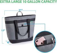 China Gray Insulated Cooler Bag HD Thermal Soft Sided Insulated Cooler for sale