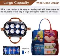 China Portable Insulated Cooler Bags Freezable Reusable Cooler Shopping Bags For School Picnic Beach for sale