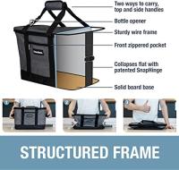 China Leakproof Collapsible Insulated Bag Soft Sided Portable Grocery 50 Can Cooler Bag for sale