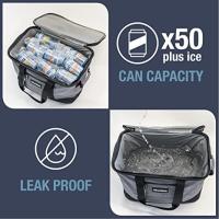 China Leakproof Collapsible Insulated Bag Soft Sided Portable Grocery 50 Can Cooler Bag for sale