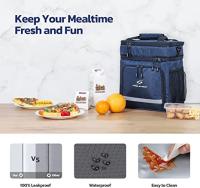 China Collapsible Leakproof  Insulated Lunch Cooler Bag Reusable For Women Men for sale