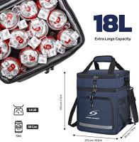 China Collapsible Leakproof  Insulated Lunch Cooler Bag Reusable For Women Men for sale