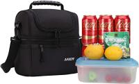 China Double Layer Insulated Cooler Bags Adult Lunch Portable Soft Sided Coolers Tote for sale