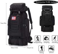 China 70l Camping Hiking Backpack Molle Rucksack Waterproof Travel Daypack for sale