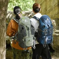 China 50l Lightweight Water Resistant Hiking Backpack For Climbing Camping Touring for sale