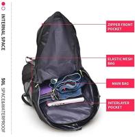 China 50l Lightweight Water Resistant Hiking Backpack For Climbing Camping Touring for sale