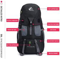 China 50l Lightweight Water Resistant Hiking Backpack For Climbing Camping Touring for sale