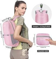 China ODM Outdoor Hiking Backpack Water Resistant 20l Packable Backpack Foldable for sale