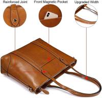 China 15.6 Inch Laptop Leather Tote Bag For Women PU Polyester Material for sale