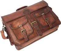 China 400g 14 Inch Vintage Handmade Leather Messenger Bag For Laptop Briefcase for sale