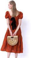 China OEM Womens Bamboo Handbag Handmade Quilted Tote Bags for sale