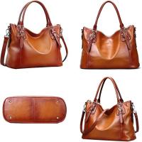 China ODM Women'S Genuine Leather Purse Crossbody Satchel Top Handle Tote Bag for sale