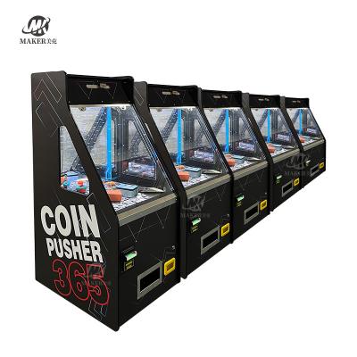 China Wooden Arcade Coin Pusher Machine 110V 220V for Mall Entertainment for sale