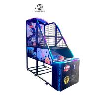 China Indoor Arcade Basketball Shooting Machine 200W Coin Operated Street Basketball Game for sale