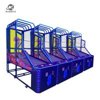 China Kid Coin Operated Arcade Basketball Shooting Game Machine with 2 Player Modes and Electronic Scoring for sale
