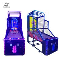 China Children Coin Operated Arcade Basketball Game Machine Indoor Hoop Shooting Sports Game 72 Inch Height Adjustable for sale