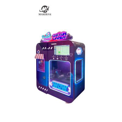 China Coin Payment Cotton Candy Vending Machine Smart Control Electric Fairy Floss Maker for sale
