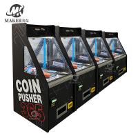 China Wooden Arcade Coin Pusher Machine 110V 220V for Mall Entertainment for sale