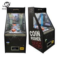 China Wooden Arcade Coin Pusher Machine 110V 220V for Mall Entertainment for sale