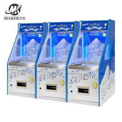 China Wooden Arcade Coin Pusher Machines Electricity Power Source for sale