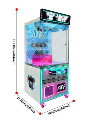 China MAKER Claw Crane Machine 220W Arcade Game with CE Certification 80x70x210cm for sale