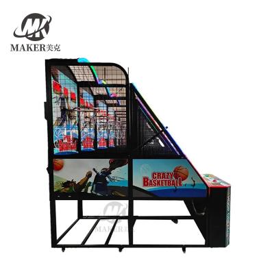 China Indoor Electronic Coin Operation Basketball Arcade Game Machine 72 Inch Height Adjustable Hoop for sale