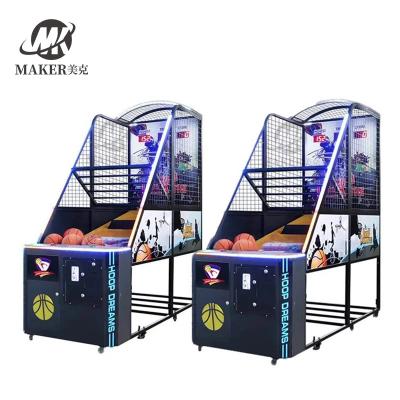 China Coin Operated Basketball Arcade Game Machine for Kids with Electronic Scoring and Sound Effects for sale