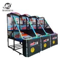 China Coin Operated Basketball Arcade Game Machine for Kids with Electronic Scoring and Sound Effects for sale