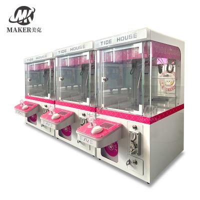 China Mini Claw Crane Machine 1 Player Aluminum Table Top Toy Claw for sale