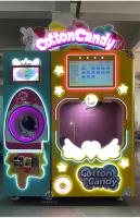 China MAKER-CM 3000W Automatic Cotton Candy Vending Machine Coin Operated Robot 100-260V for sale