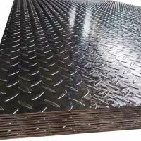 China Enclosed Trailer Front Diamond Pattern Aluminium Sheet 48 X 96 3003 5052 Checkered Antislip for sale