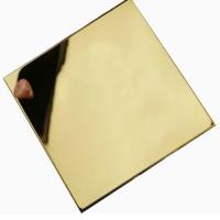 China Color Golden Gold Mirror No. 4 Ba 304 316 430 Stainless Steel Plate Decorative for sale