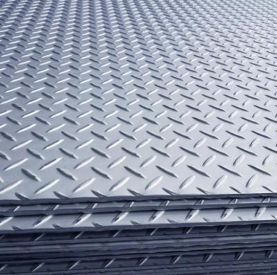 China Hot Rolled Checkered Steel Plate with Anti-Slip Performance and Structural Strength for Industrial Flooring for sale