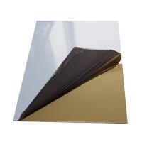 China 304L SS Color Plate 8k Golden Decor 3D Wall Gold Mirror Decorative SS Sheet for sale