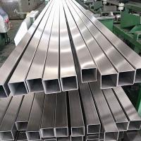 China AISI SS Hairline Hollow Stainless Steel Square Pipe 201 304 316 for sale
