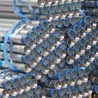China Galvanized Steel Round Hollow Tube ASTM A106 A36 A53 1.0033 BS 1387 MS ERW for sale
