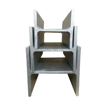 China Q235 SS400 A36 Q355 Structural Steel Profiles Hot Rolled Carbon Steel U Channel for sale