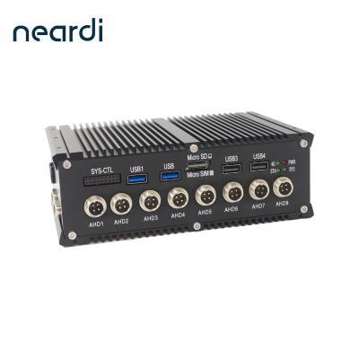 China RK3568 Linux Industrial Box PC Rugged Embedded Computer 8 AHD Cameras for sale