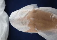 China Imitation Silk Spunlace Nonwoven Fabric Transparent Mask Raw Material OEM for sale