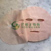 China Pink 0.31mm Thickness 45 Gsm Silk Rayon Mask Sheet for sale