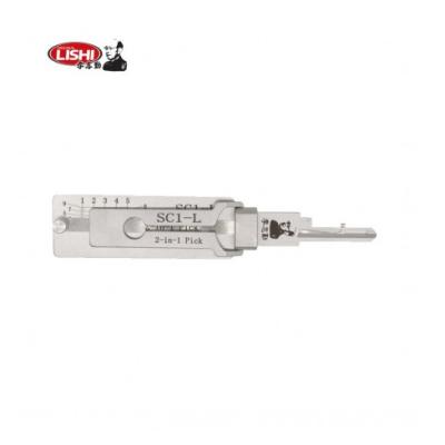 China Dropshipping Original Lishi SC1-L 2 in 1 Lockpicks Blank Keys Pick for Schlage for sale