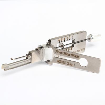 China Support Customs logo Lishi Style 2 in 1 Locksmith Lock Picks Tools Ultion 3Star WXM R6 T60 Samsung Smart L4V-T R55 for sale