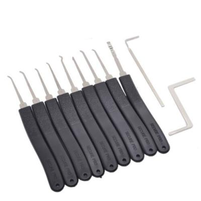 China 9 Piece Locksmith Supplies Lock Pick Set Pick Lock Tool Locksmith Tool Door Lock Opener for sale