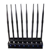 China Adjustable 20 watt 8 Antennas High Power GPS/ WiFi/ 4G(LTE+Wimax)/ 5G Jammer for sale