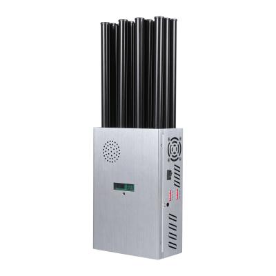 China 37W Portabe 12 Antennas  2G.3G.4G.5G Cell Phone Signal Jammer .LORA.GPS.5.2G.5.8G WIFI With High Gain 2.5dbi Antenna for sale